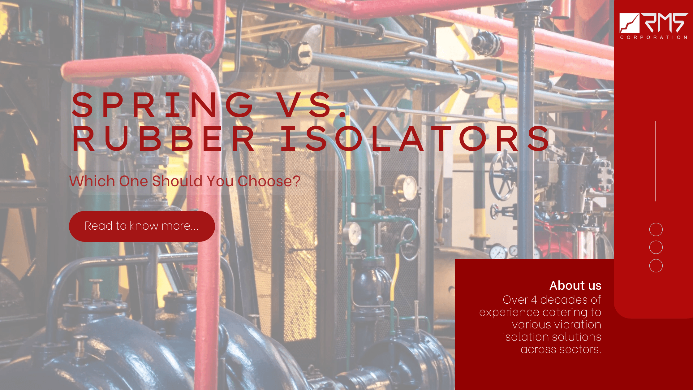 Spring Isolators vs. Rubber Isolators - RMS Corporation